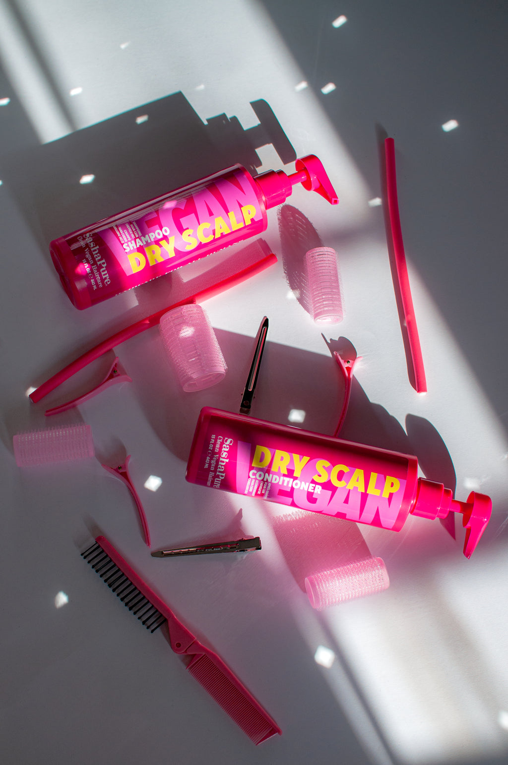 Sashapure Dry Scalp Shampoo & Conditioner - 15oz – SashaPure Haircare